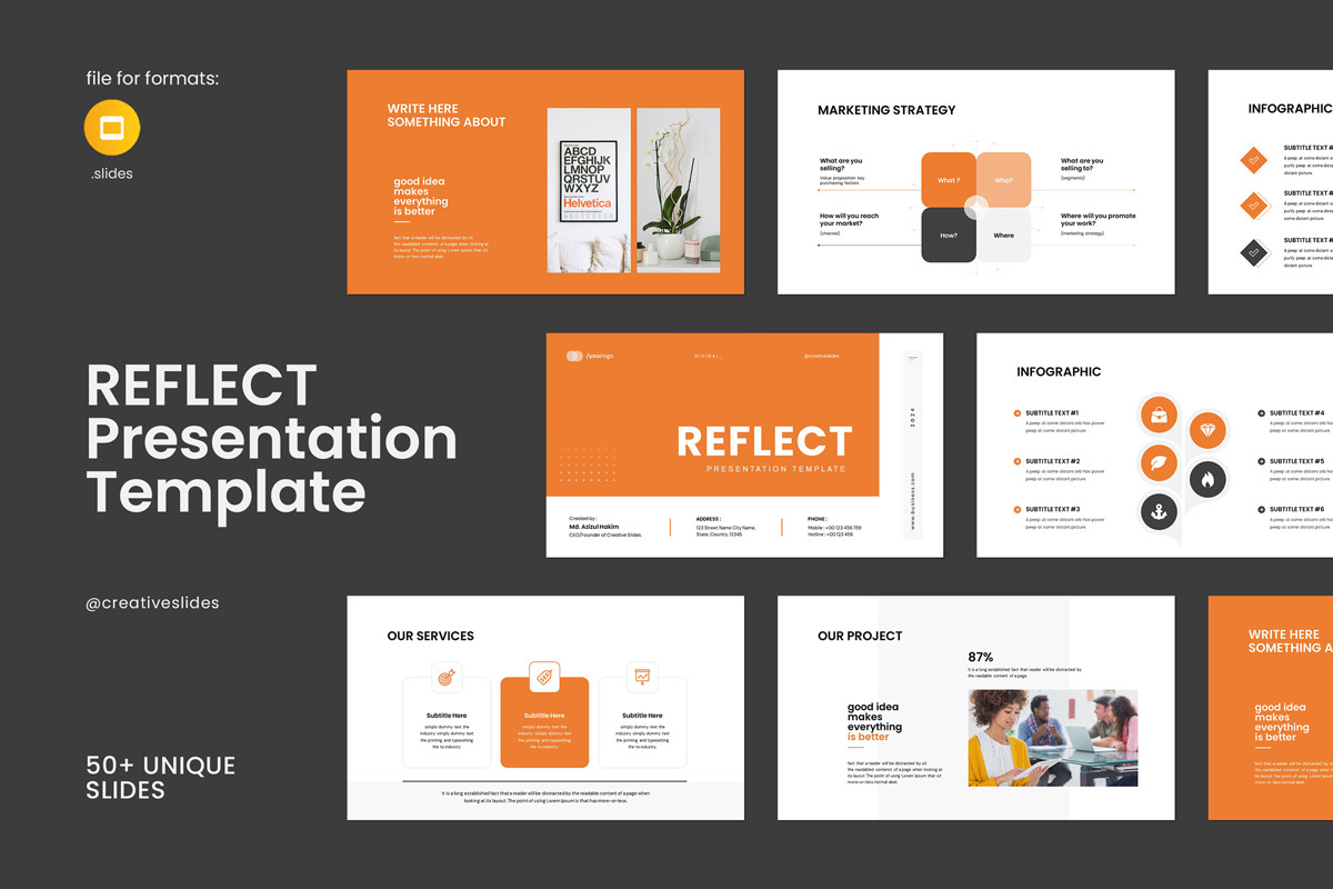 Reflect Google Slides Template | Nulivo Market