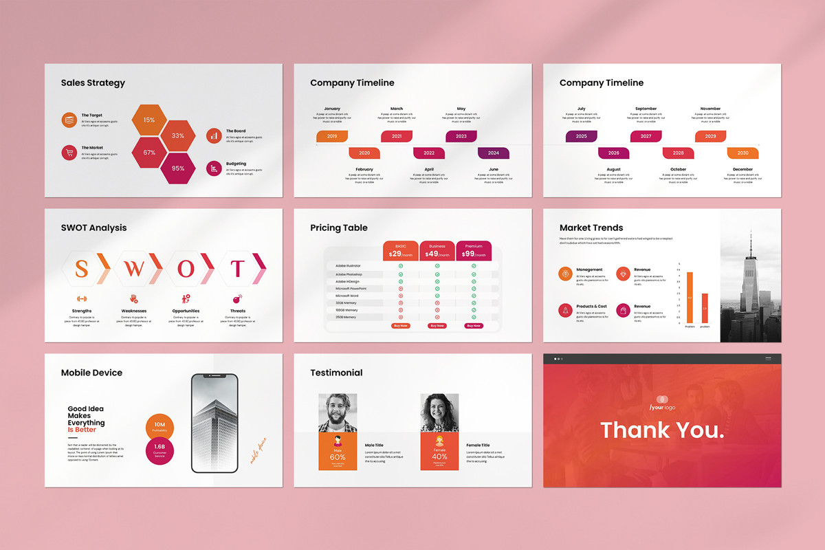 Cool Google Slides Template | Nulivo Market