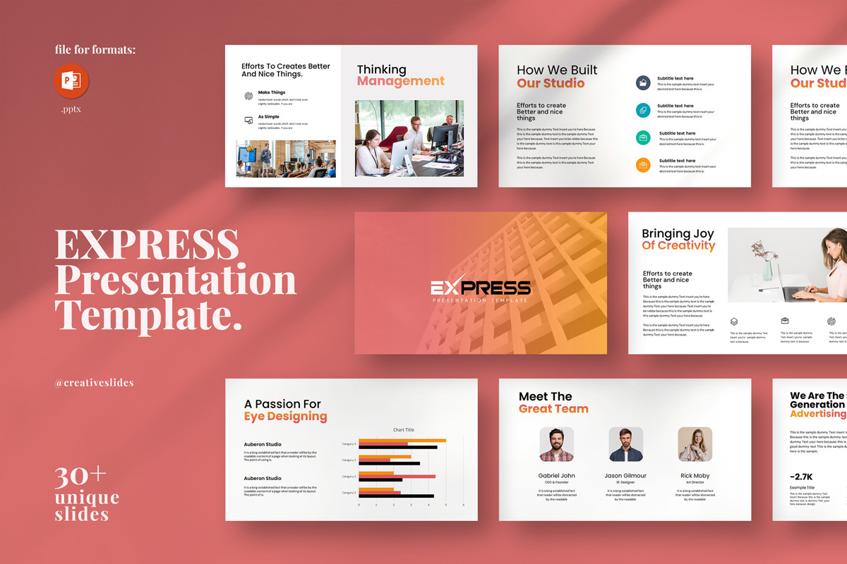 Express PowerPoint Presentation Template | Nulivo Market