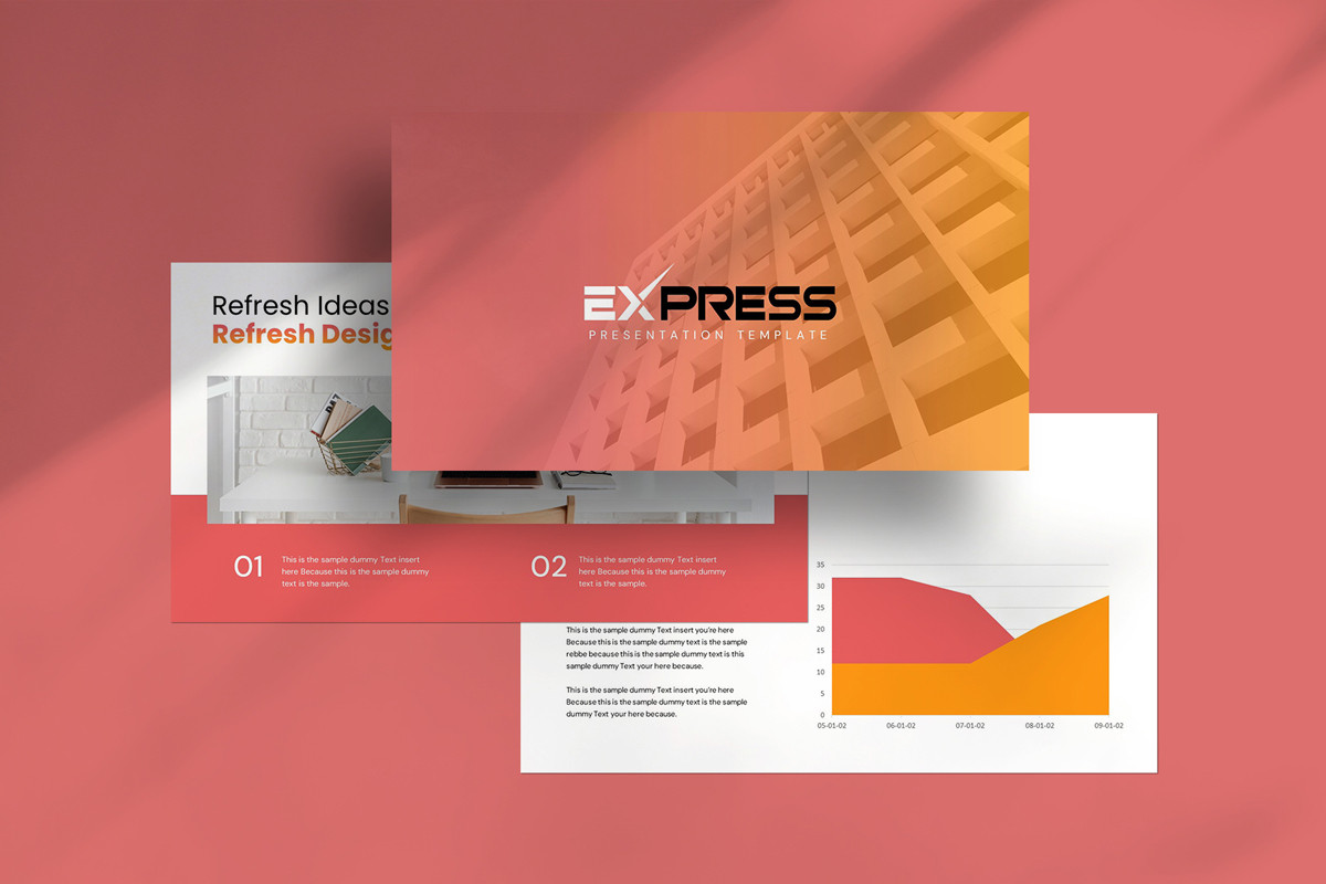 Express PowerPoint Presentation Template | Nulivo Market