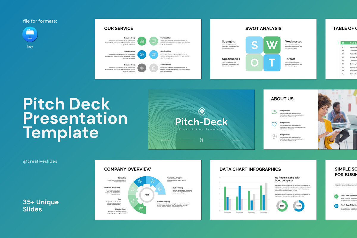 Pitch Deck Keynote Template | Nulivo Market