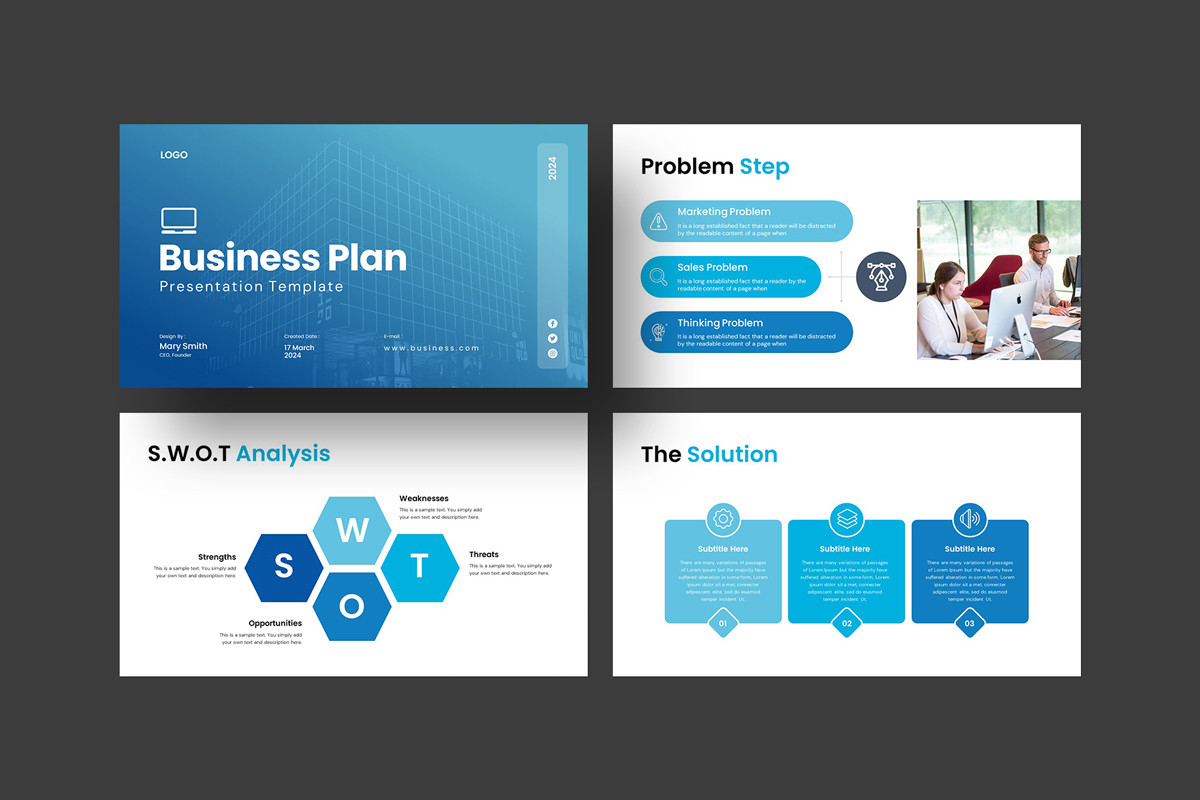Business Plan Keynote Template | Nulivo Market