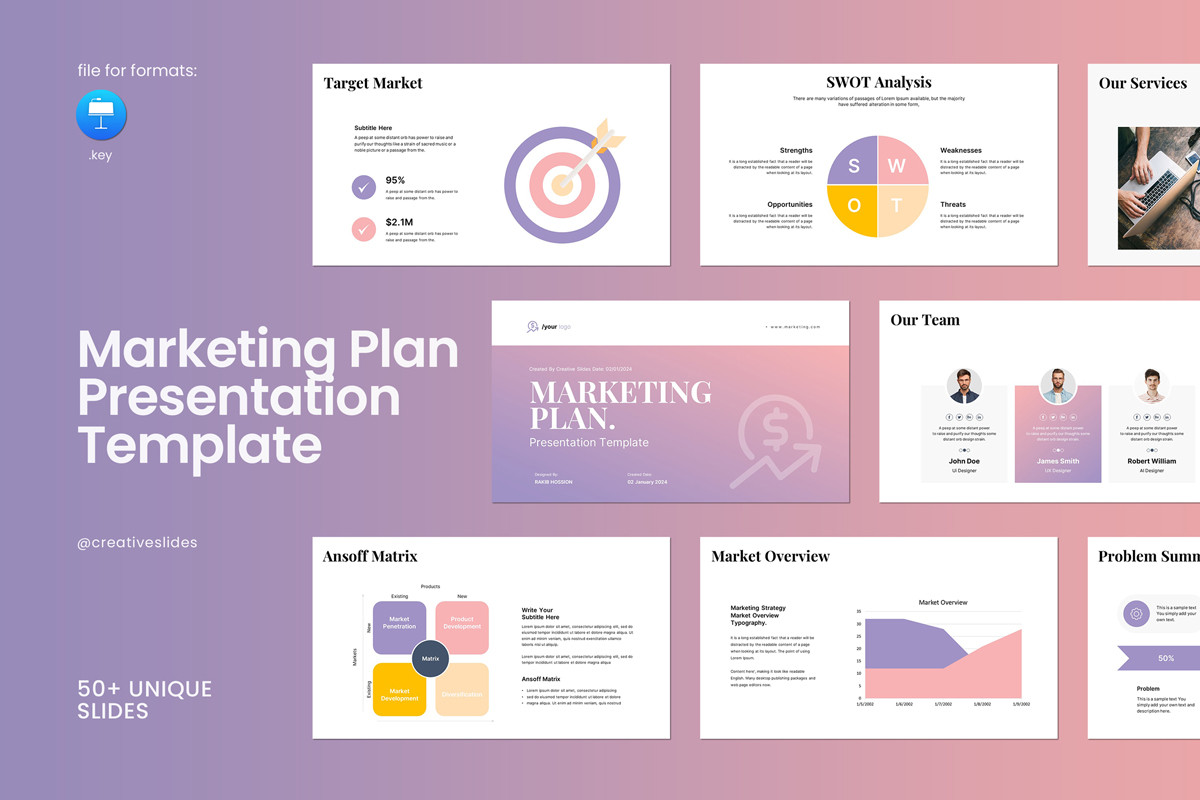 Marketing Plan Keynote Template | Nulivo Market