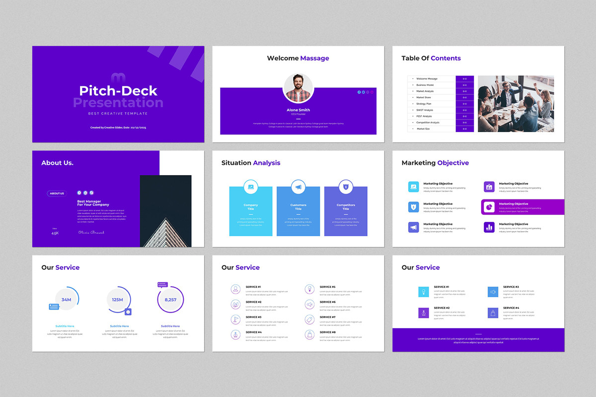 Pitch Deck Google Slides Template | Nulivo Market