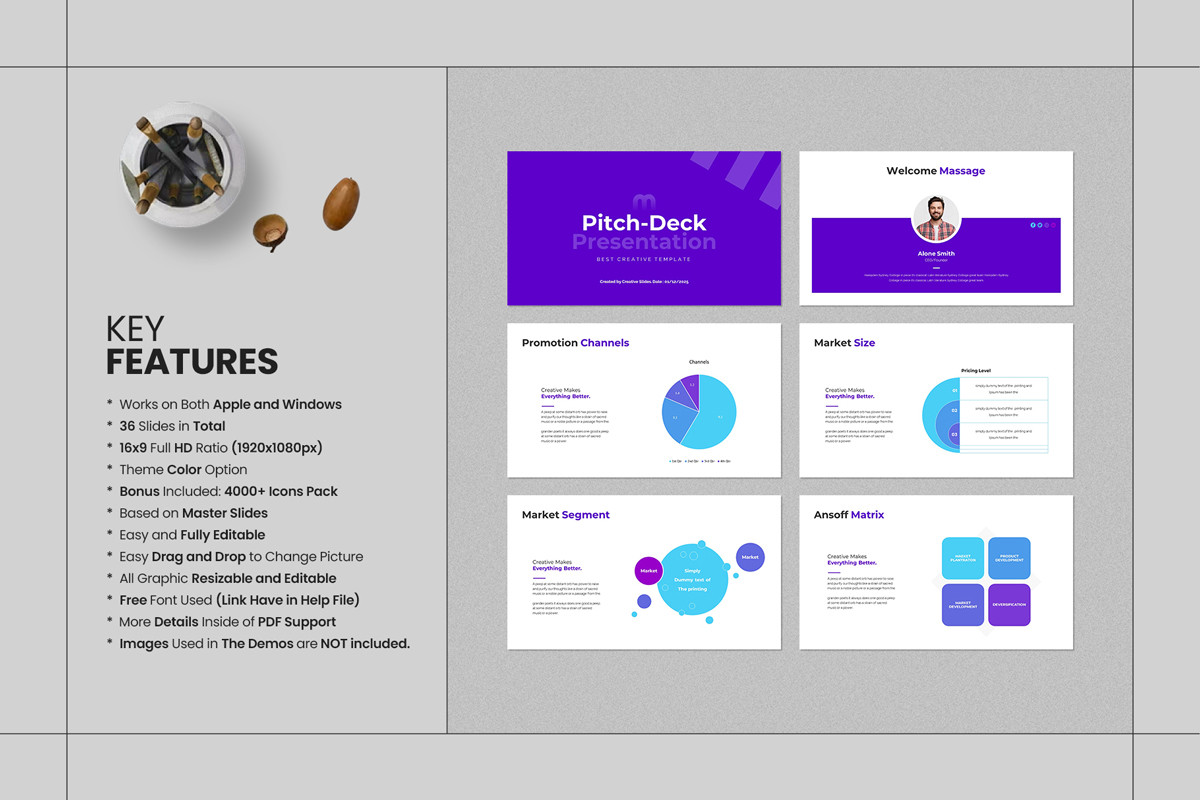 Pitch Deck Keynote Template | Nulivo Market
