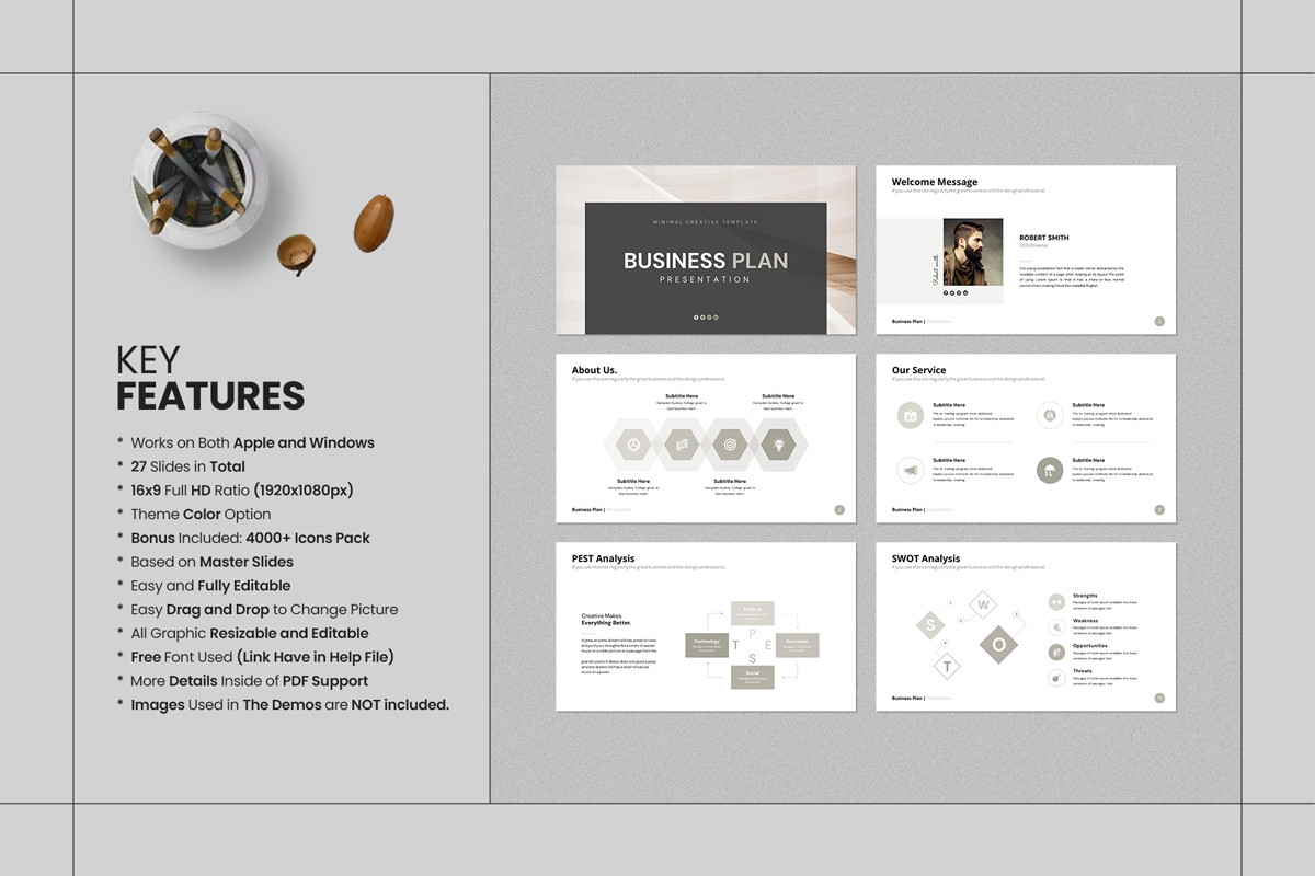 Business Plan Keynote Template | Nulivo Market