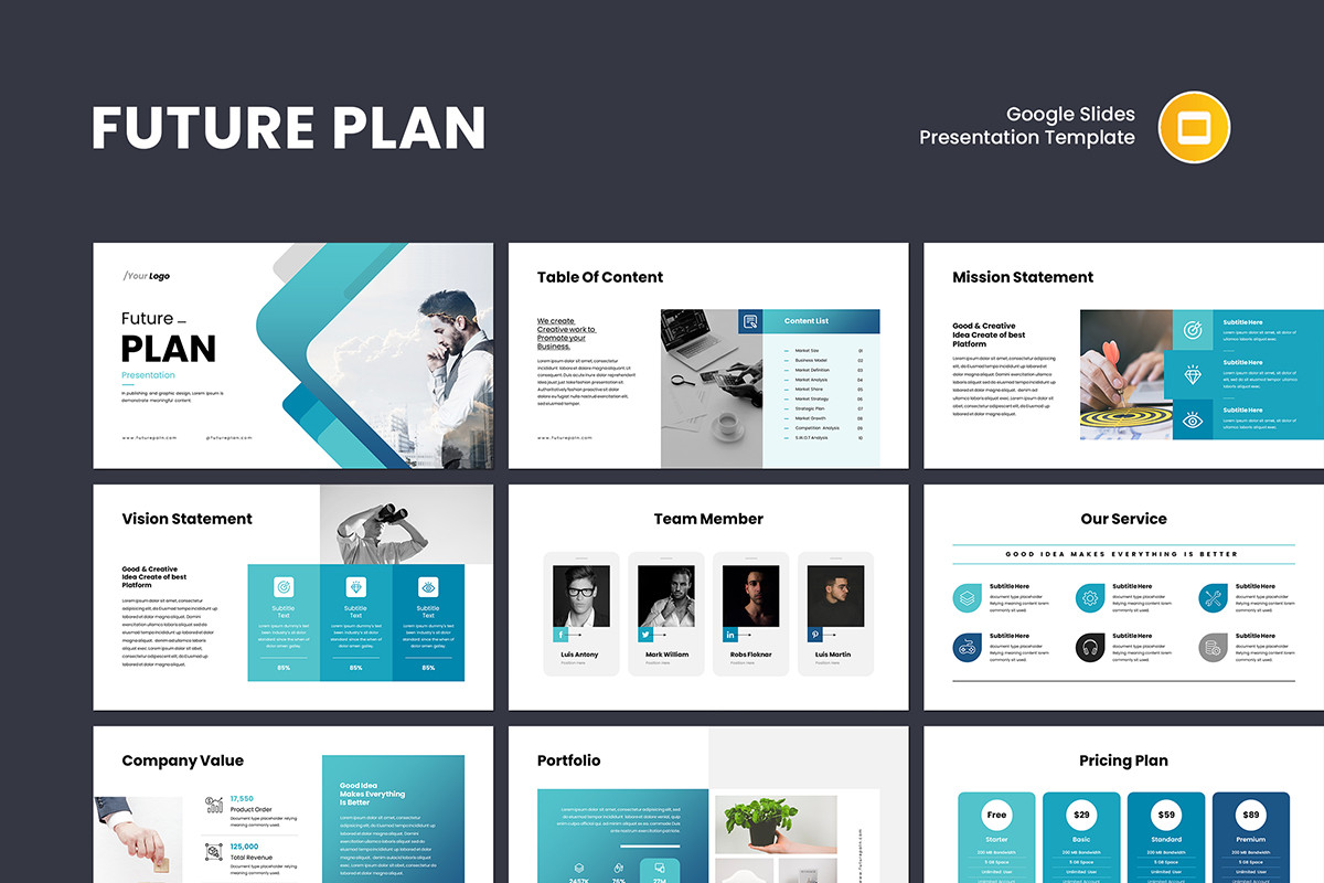 Future Plan Google Slides Template | Nulivo Market