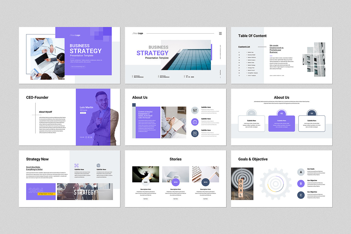 Business Strategy Google Slides Template | Nulivo Market