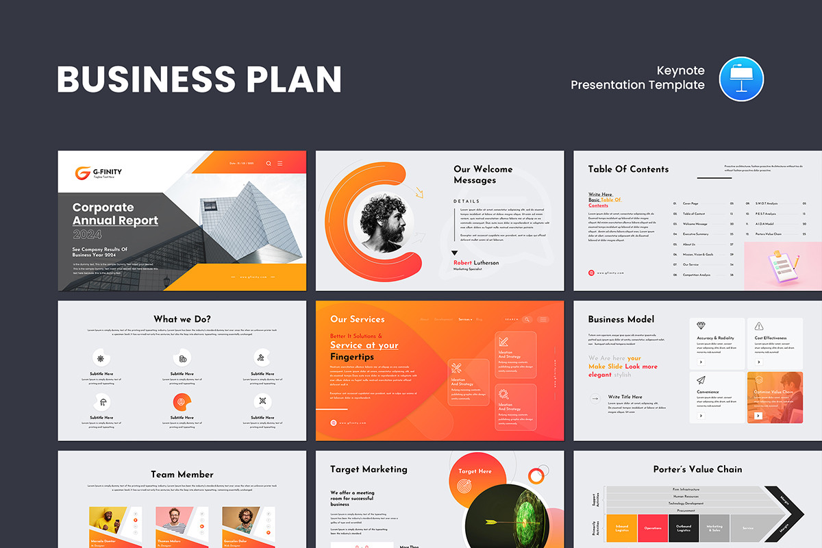 Business Plan Keynote Template | Nulivo Market