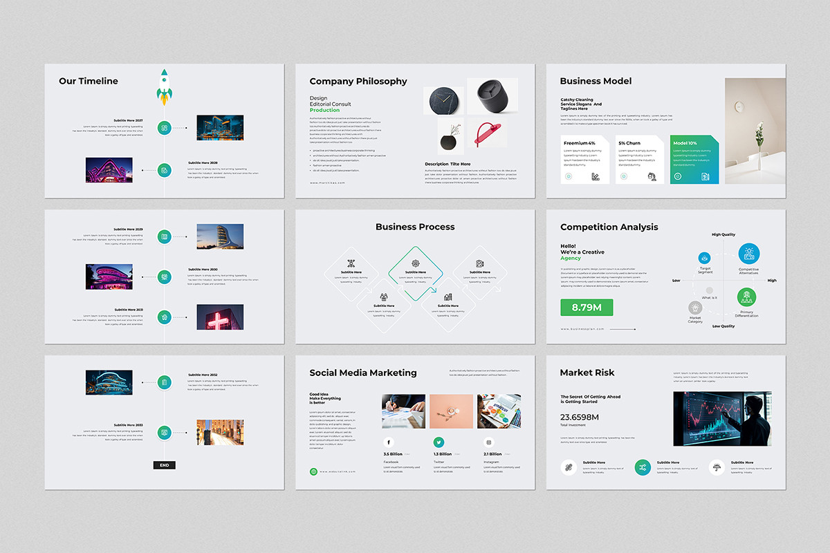 Business Plan Keynote Template | Nulivo Market