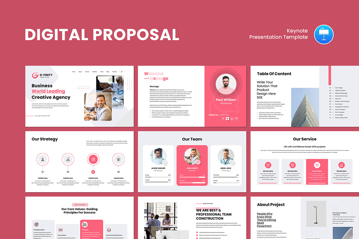 Digital Proposal Keynote Template | Nulivo Market