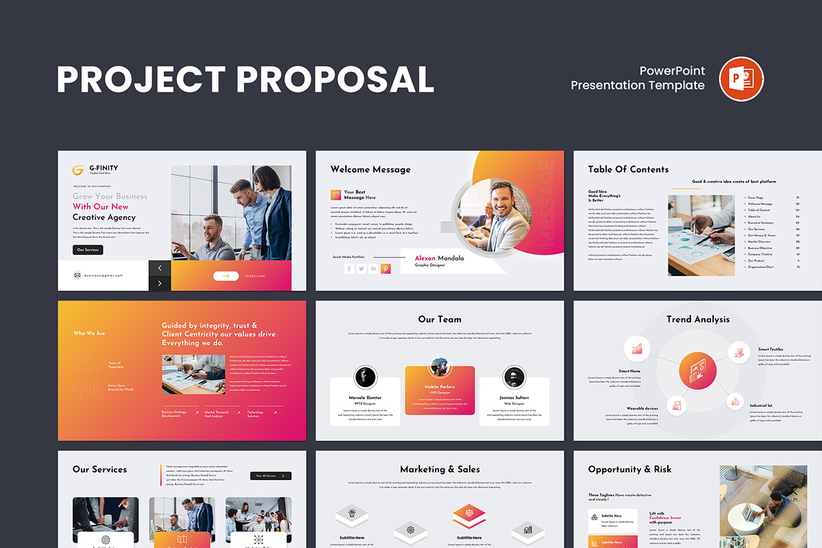 Project Proposal PowerPoint Template | Nulivo Market