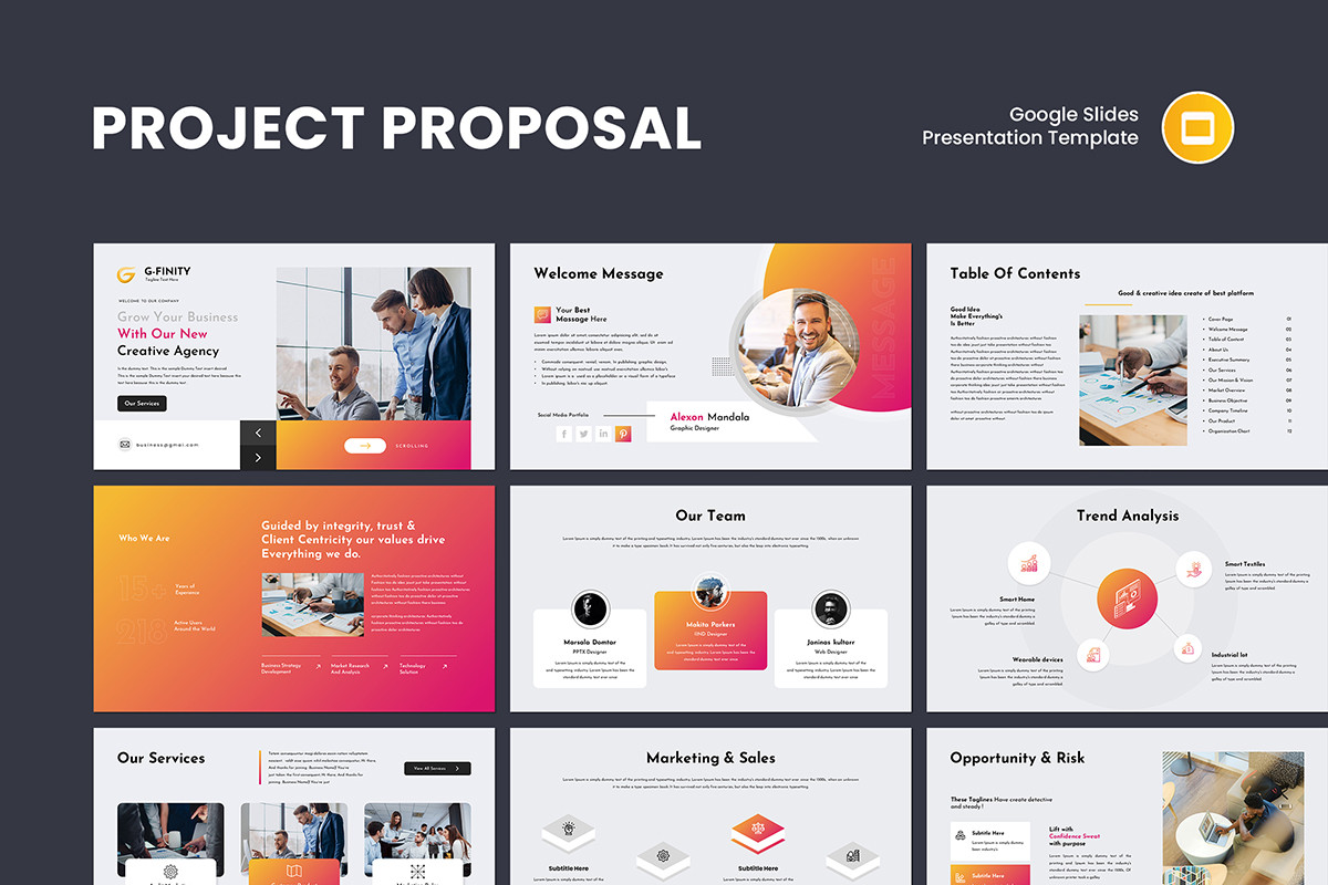 Project Proposal Google Slides Template | Nulivo Market