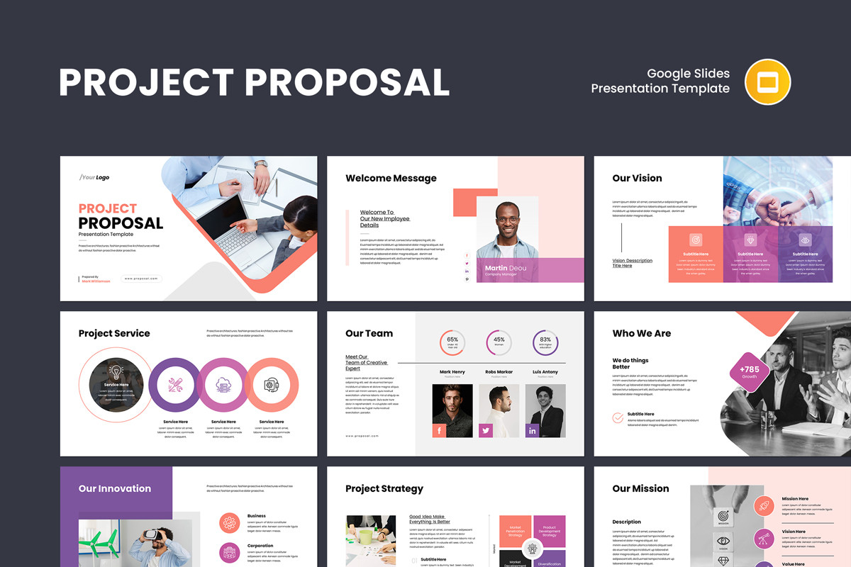 Project Proposal Google Slides Template | Nulivo Market