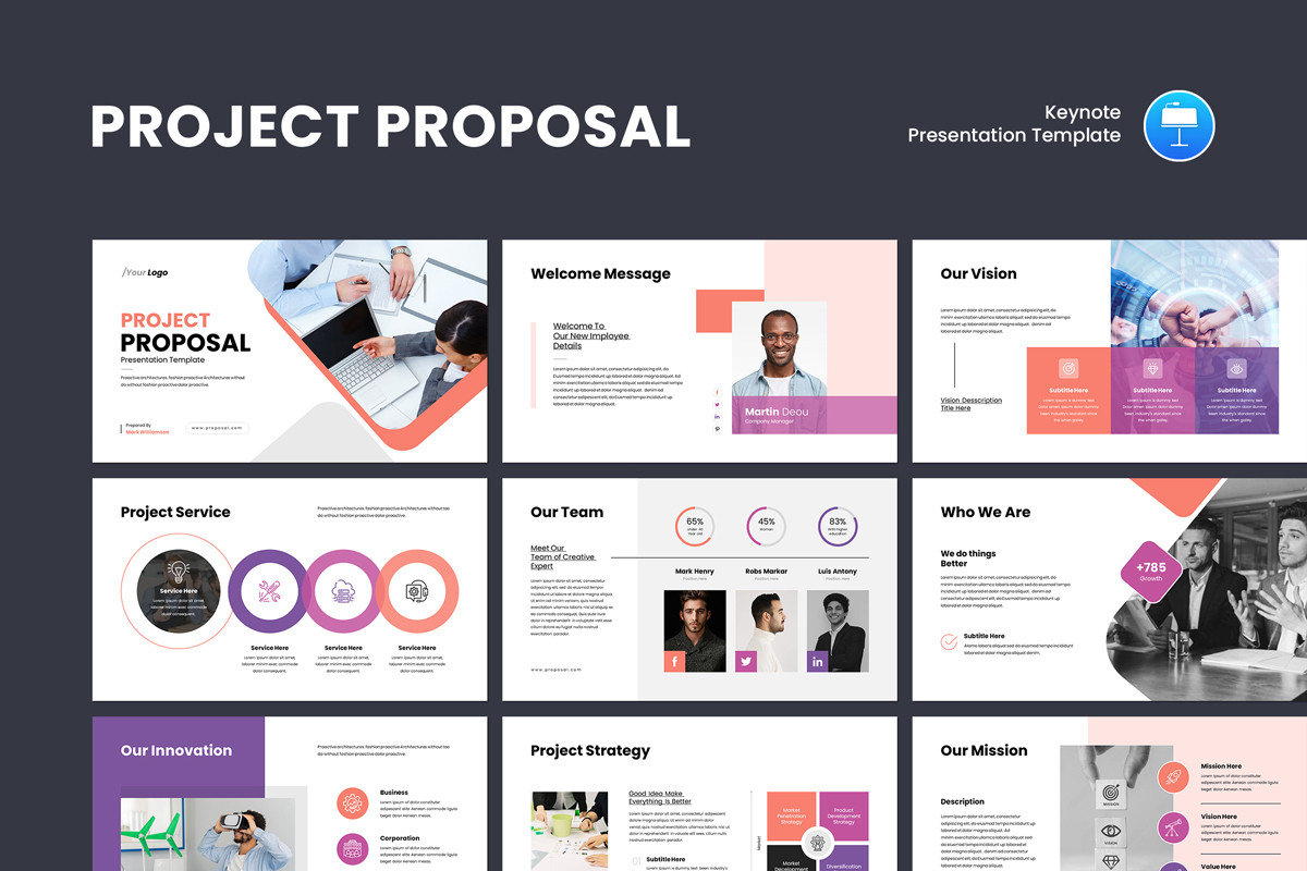 Project Proposal Keynote Template | Nulivo Market
