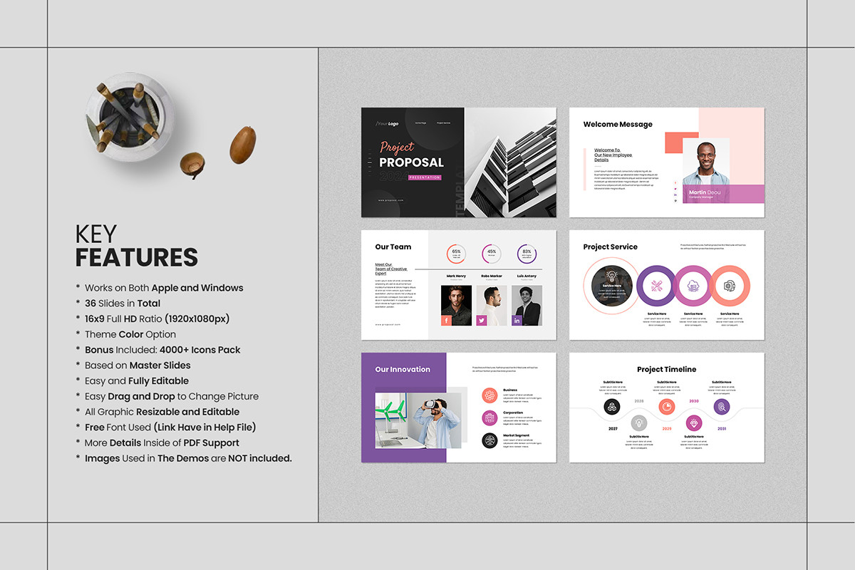 Project Proposal Keynote Template | Nulivo Market