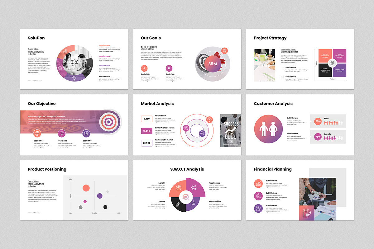 Project Proposal Keynote Template | Nulivo Market