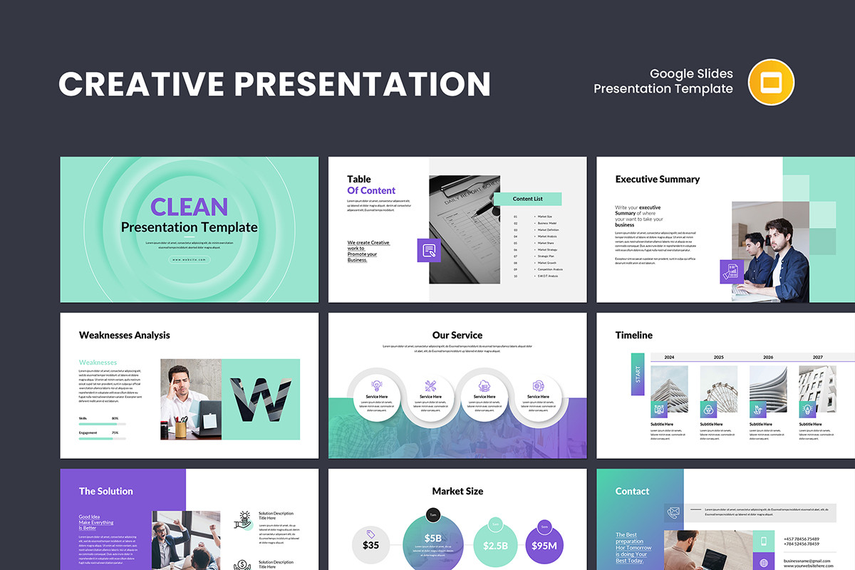 Creative Google Slides Template | Nulivo Market