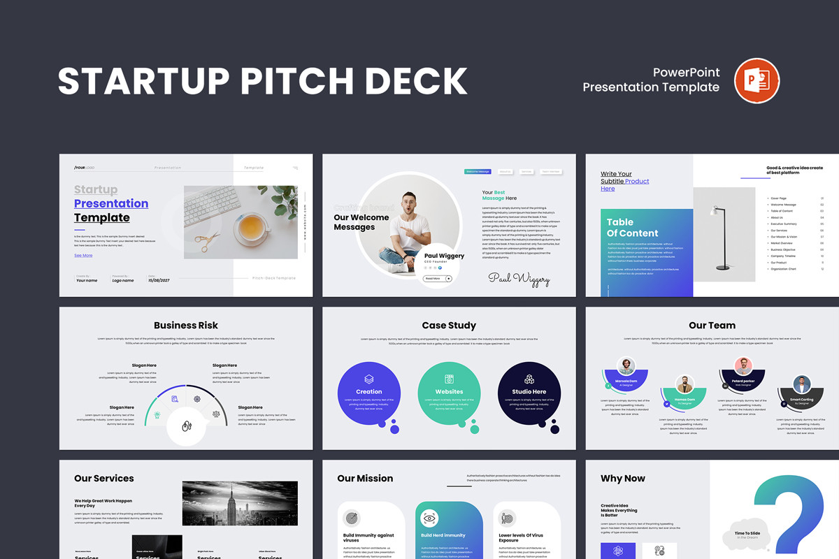Startup Pitch Deck PowerPoint Template | Nulivo Market