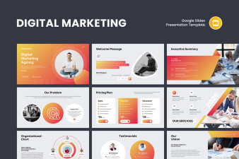 Digital Marketing Google Slides Template | Nulivo Market