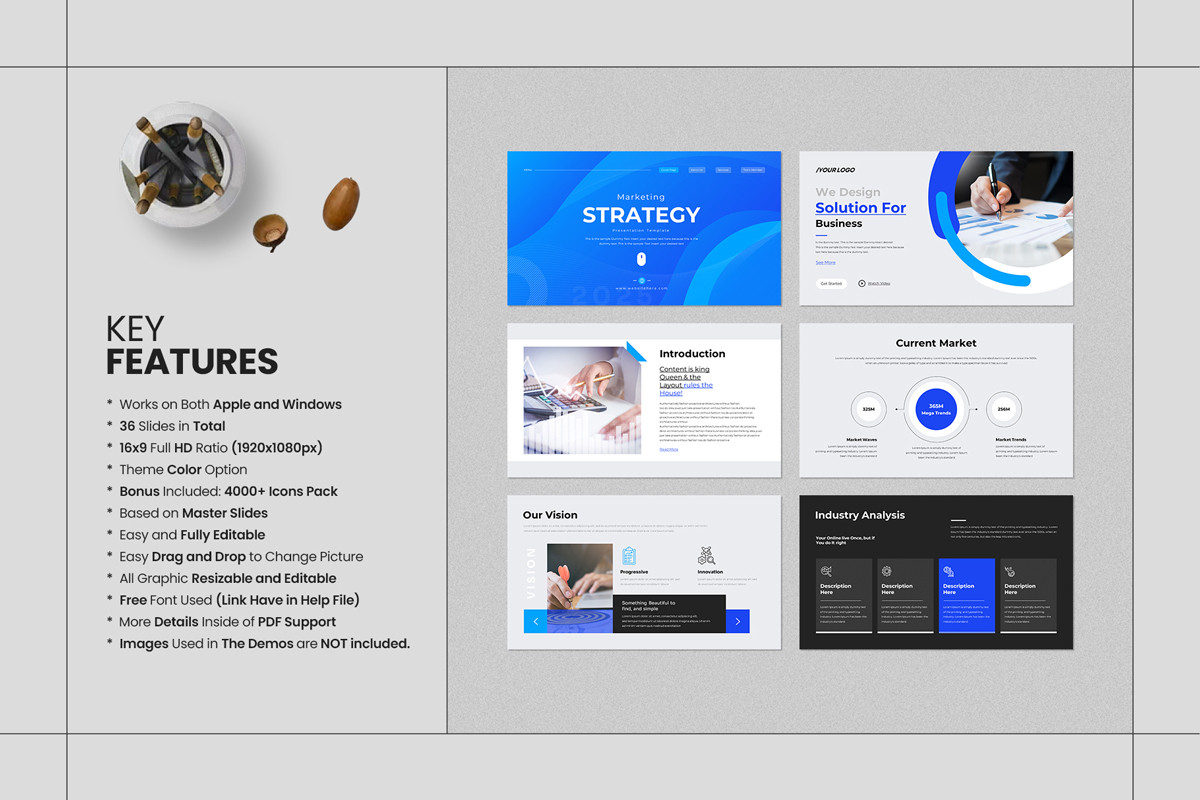 Marketing Strategy PowerPoint Template | Nulivo Market