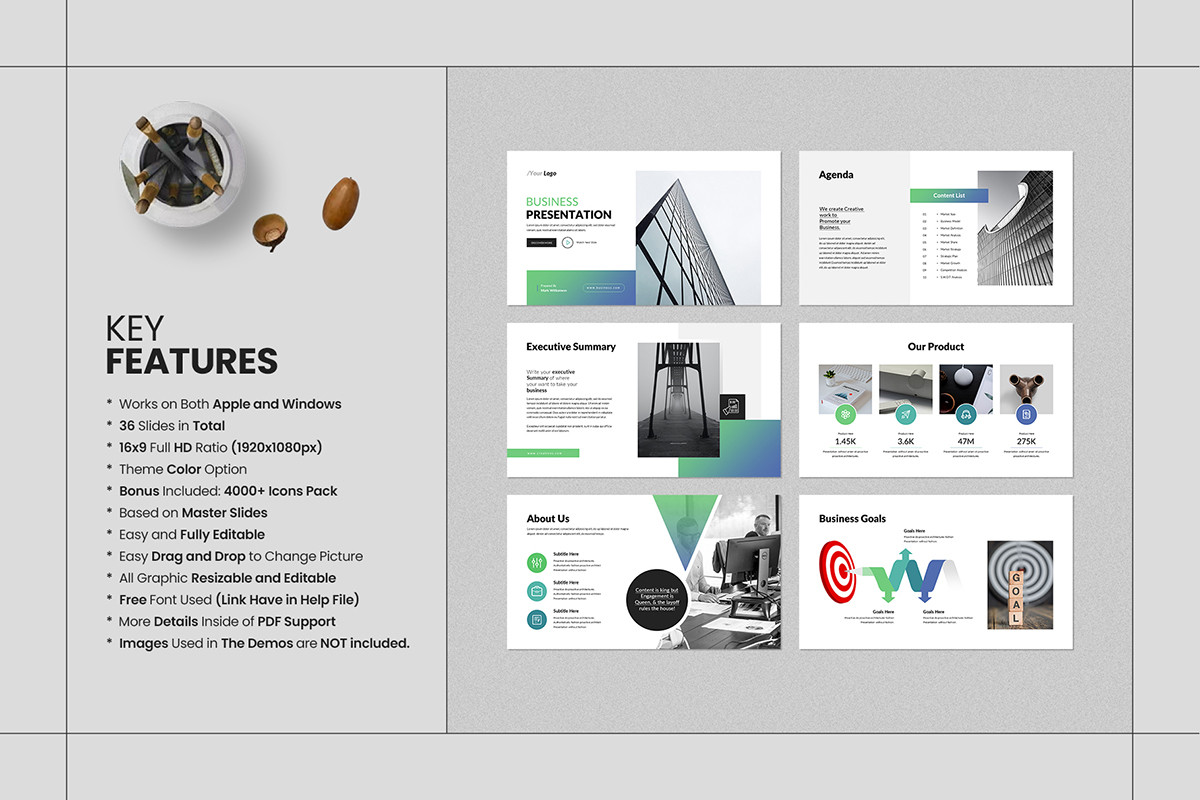 Business Keynote Presentation Template | Nulivo Market