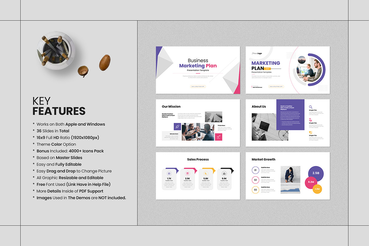 Marketing Plan Keynote Template | Nulivo Market