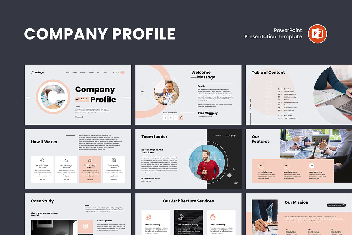Company Profile PowerPoint Template | Nulivo Market