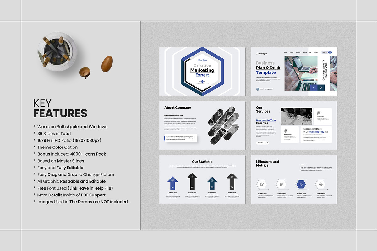 Business Plan Keynote Template | Nulivo Market