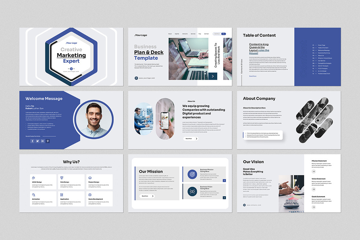 Business Plan Keynote Template | Nulivo Market