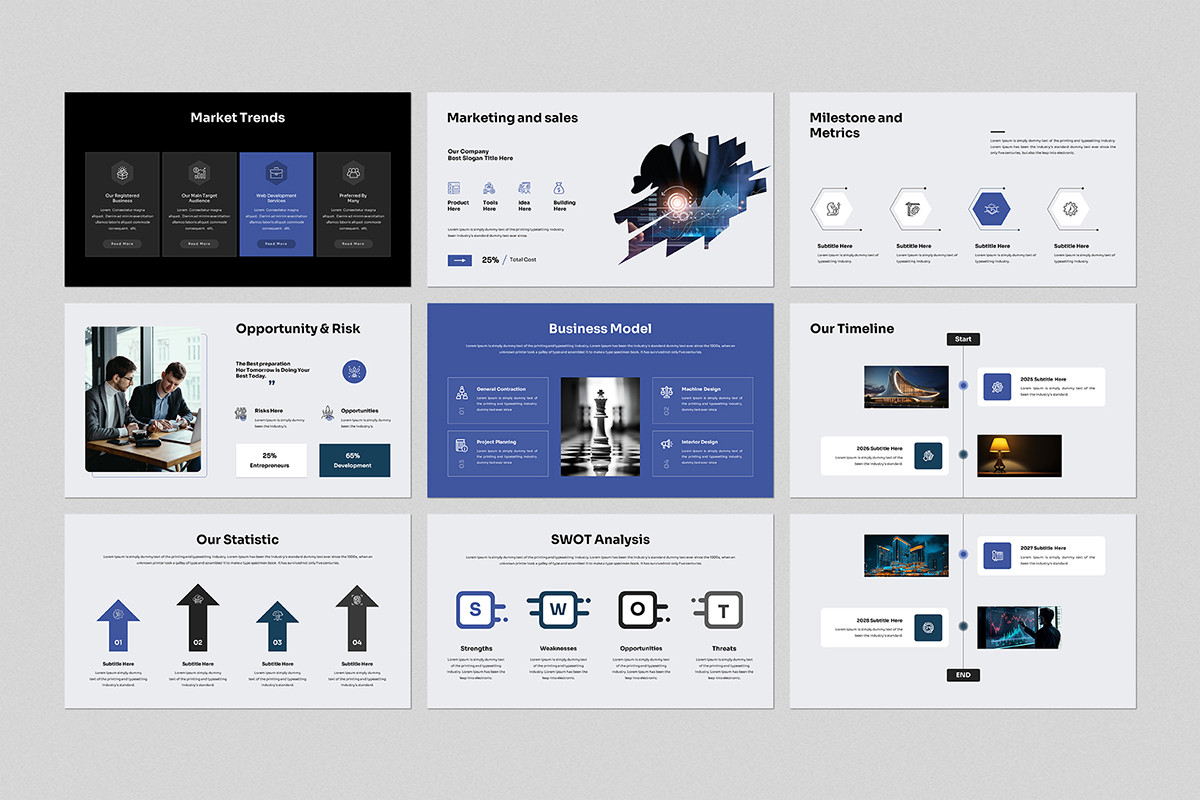 Business Plan Keynote Template | Nulivo Market