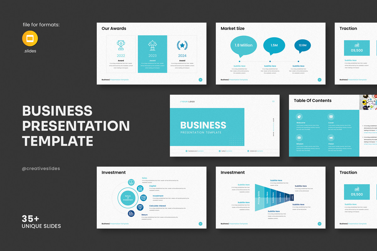 Business Google Slides Presentation Template | Nulivo Market