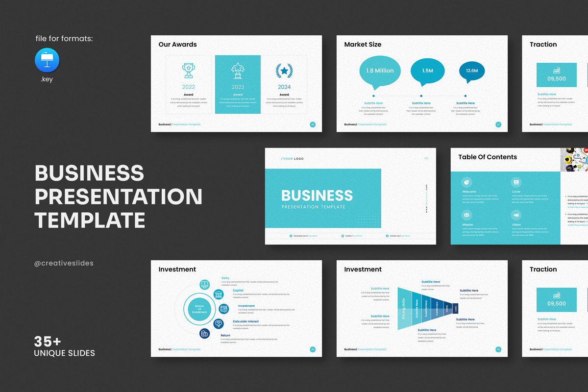 Business Keynote Presentation Template | Nulivo Market