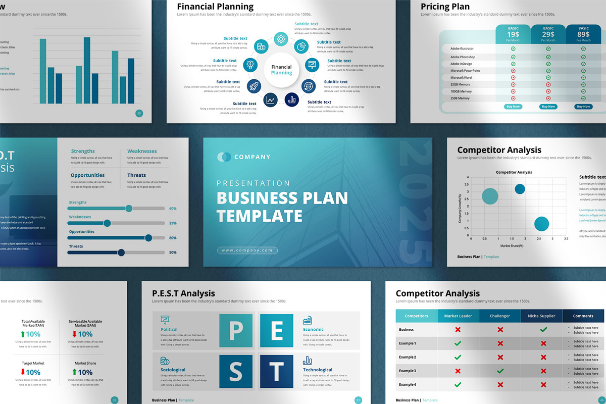 Business Plan Keynote Template | Nulivo Market