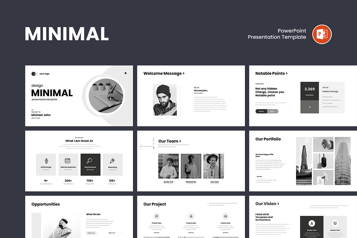 Minimal PowerPoint Template | Nulivo Market
