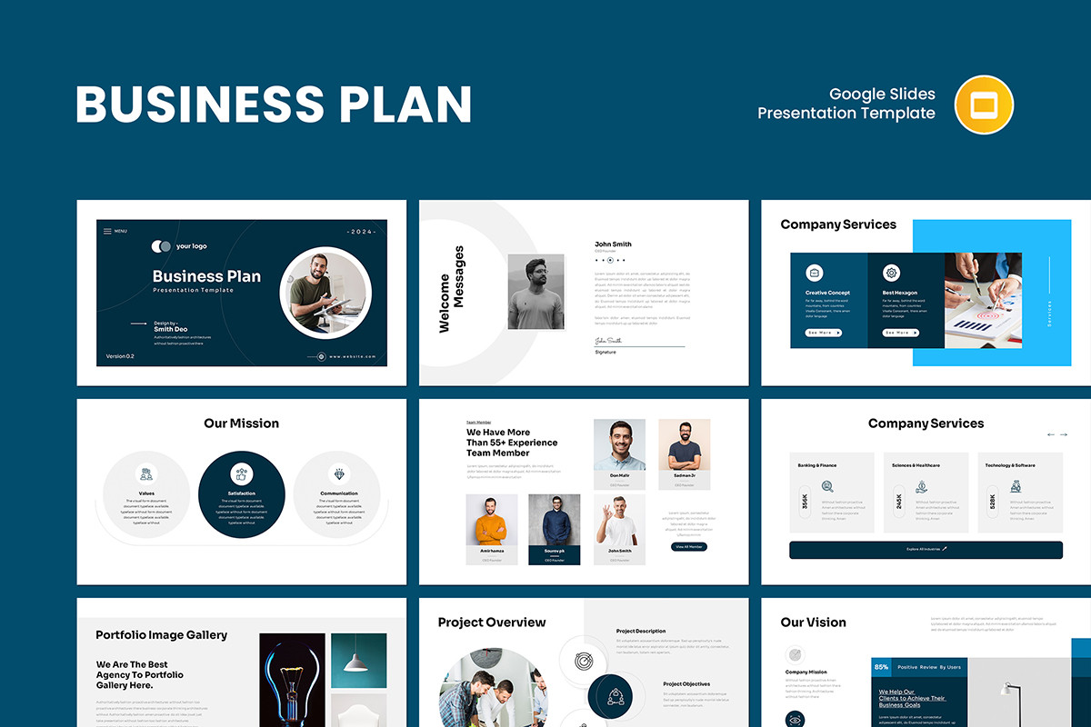 Business Plan Google Slides Template | Nulivo Market