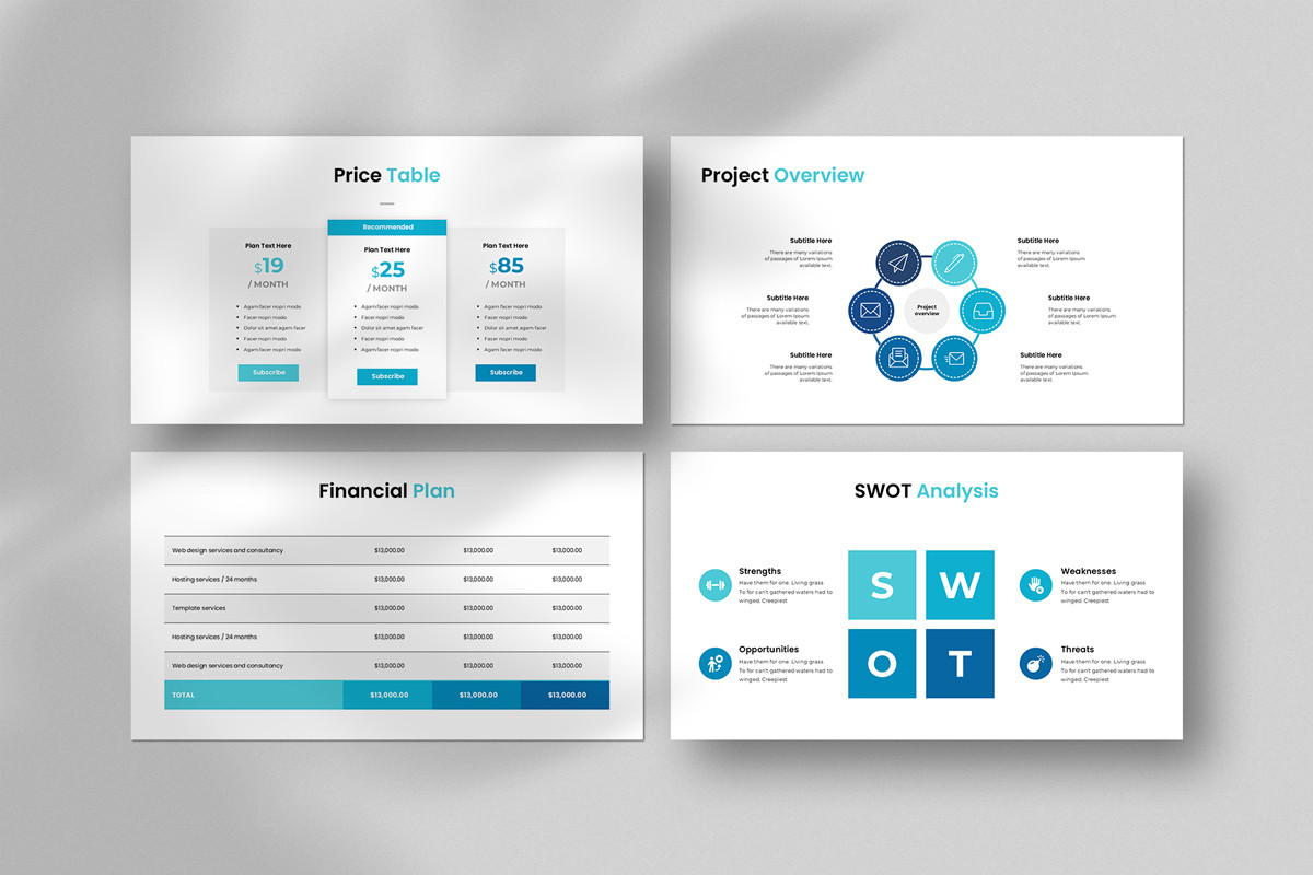 Business Plan Keynote Template | Nulivo Market