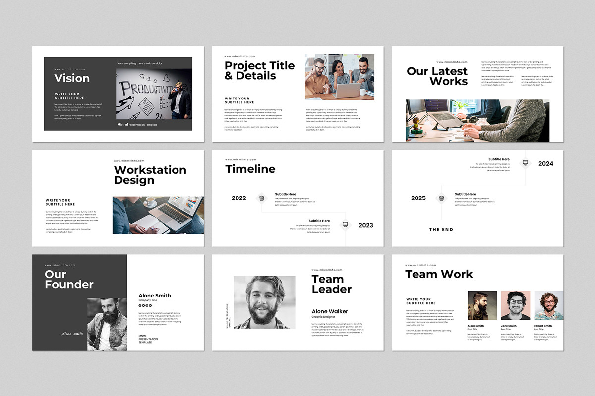 Minimal PowerPoint Template | Nulivo Market