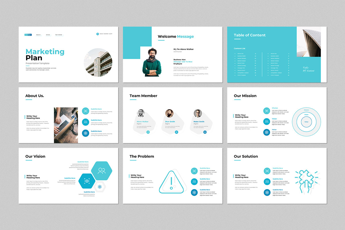 Marketing Plan Keynote Template | Nulivo Market