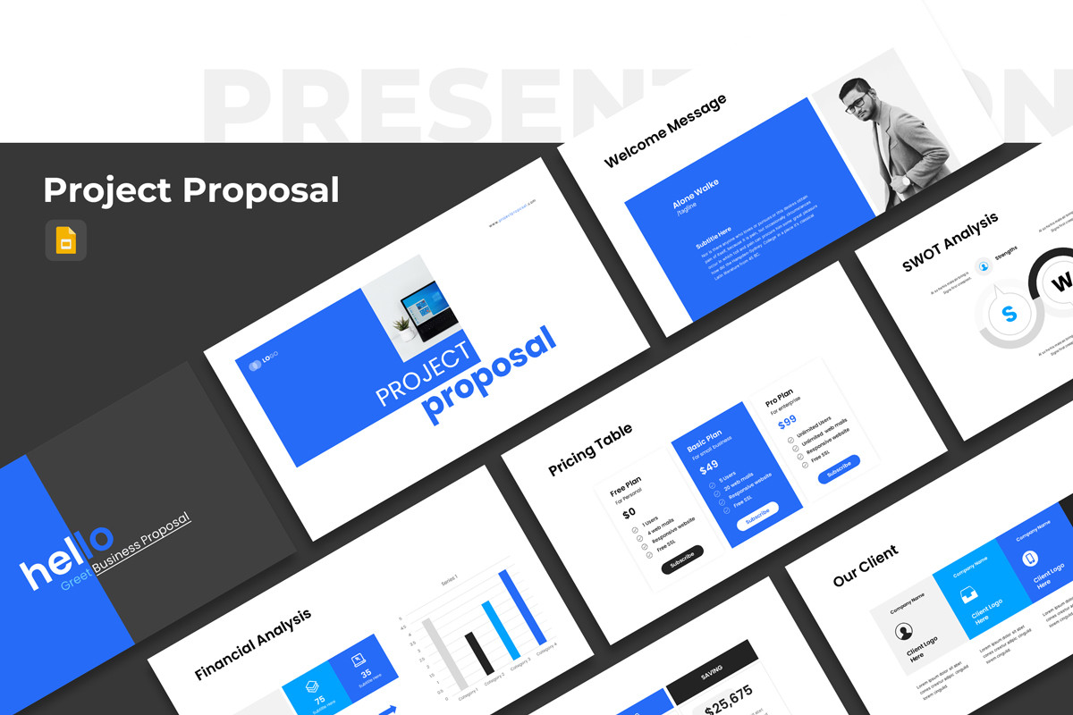 Project Proposal Google Slides Template | Nulivo Market
