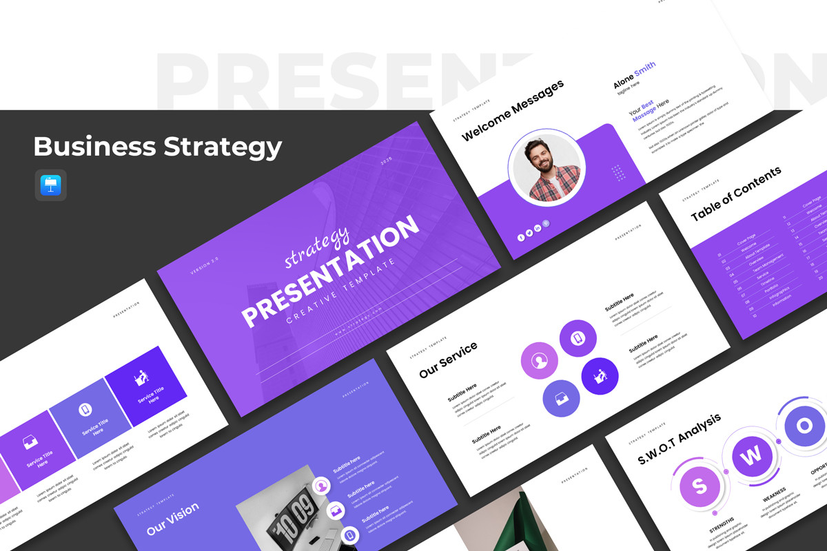 Business Strategy Keynote Template | Nulivo Market