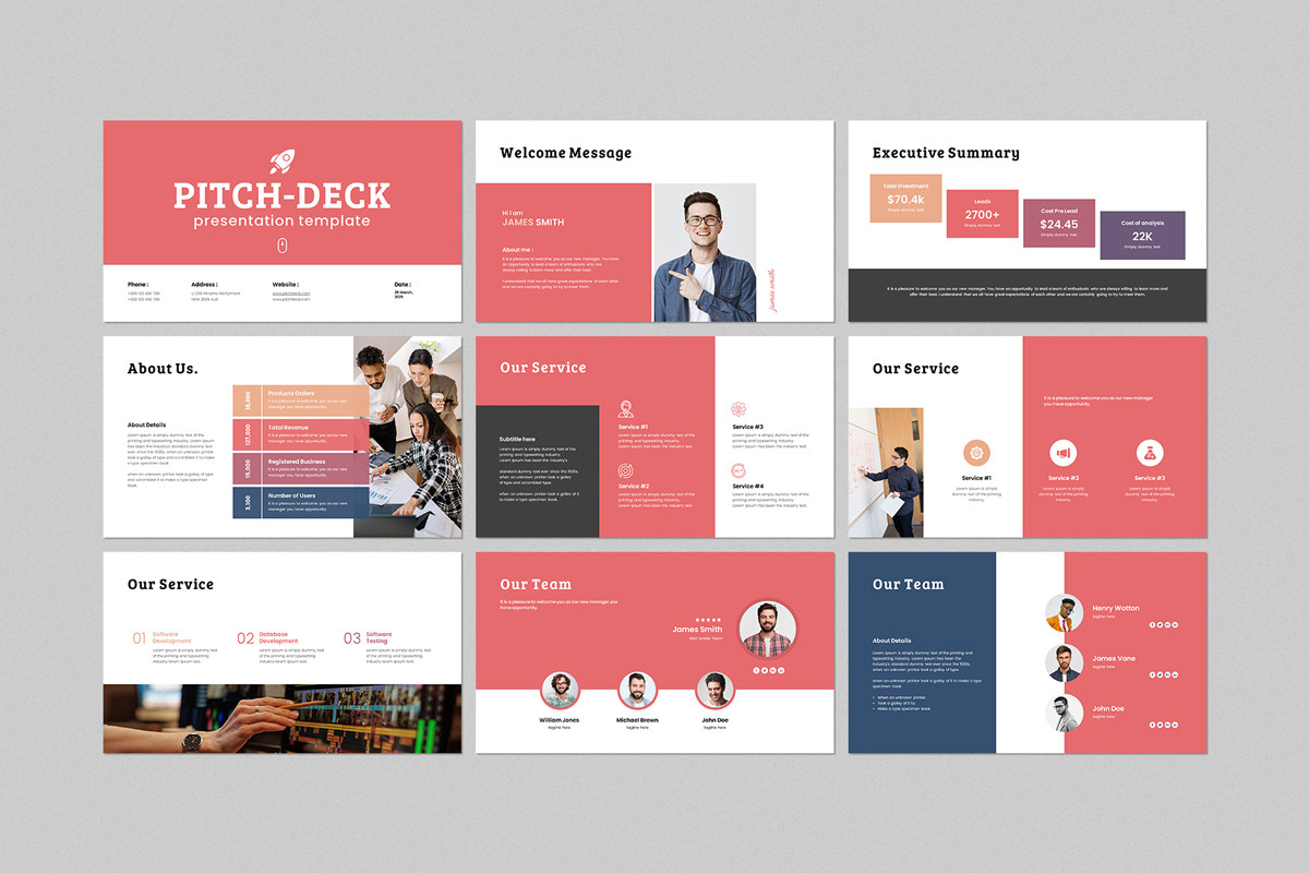 Pitch Deck PowerPoint Template | Nulivo Market
