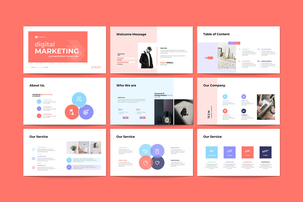 Digital Marketing Presentation Template | Nulivo Market