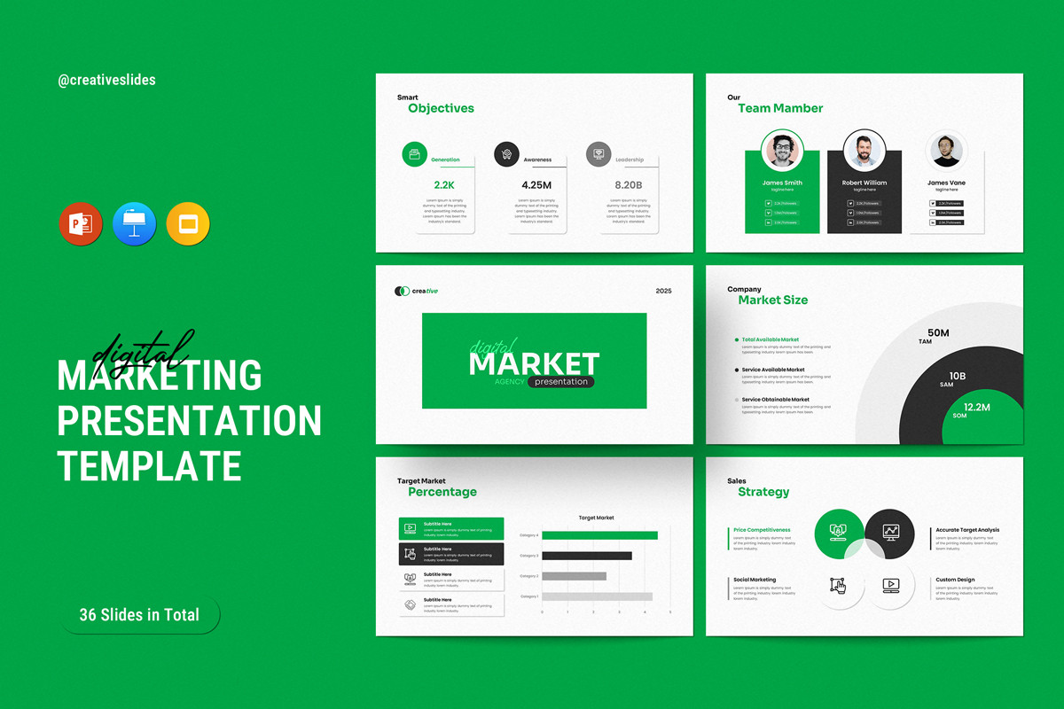 Digital Marketing Presentation Template | Nulivo Market