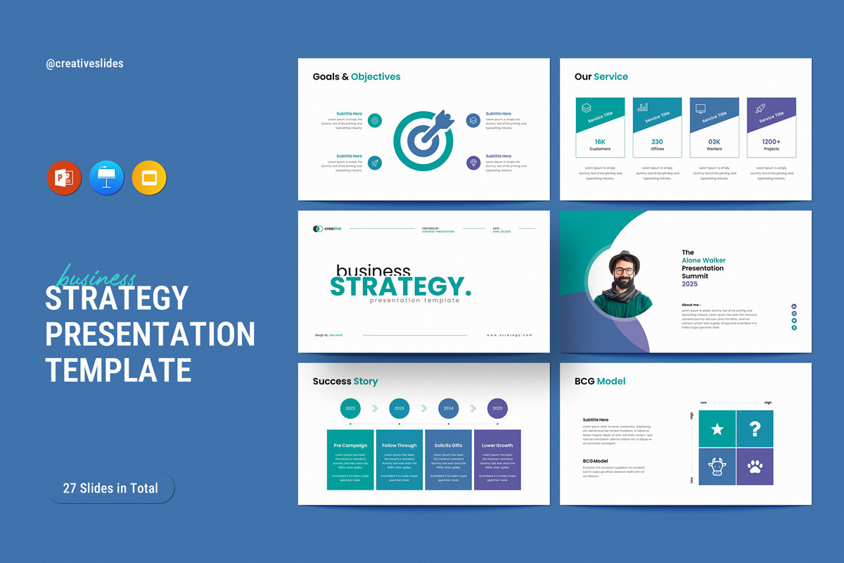 Business Strategy Presentation Template | Nulivo Market
