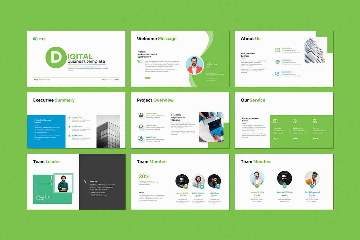 Digital Business Presentation Template | Nulivo Market