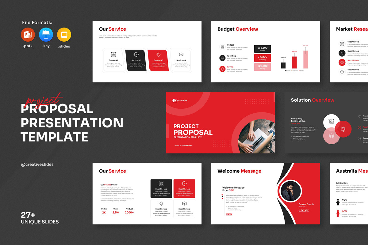 Project Proposal Presentation Template | Nulivo Market