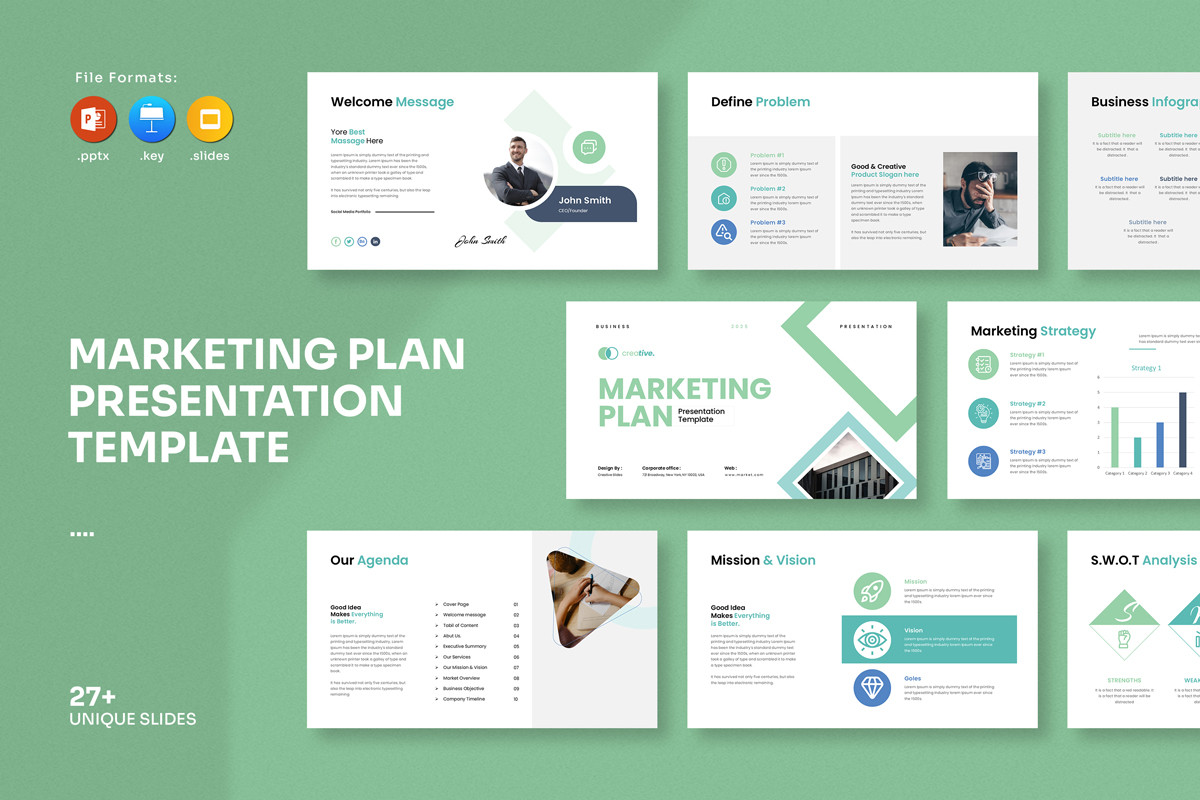 Marketing Plan PowerPoint Template | Nulivo Market