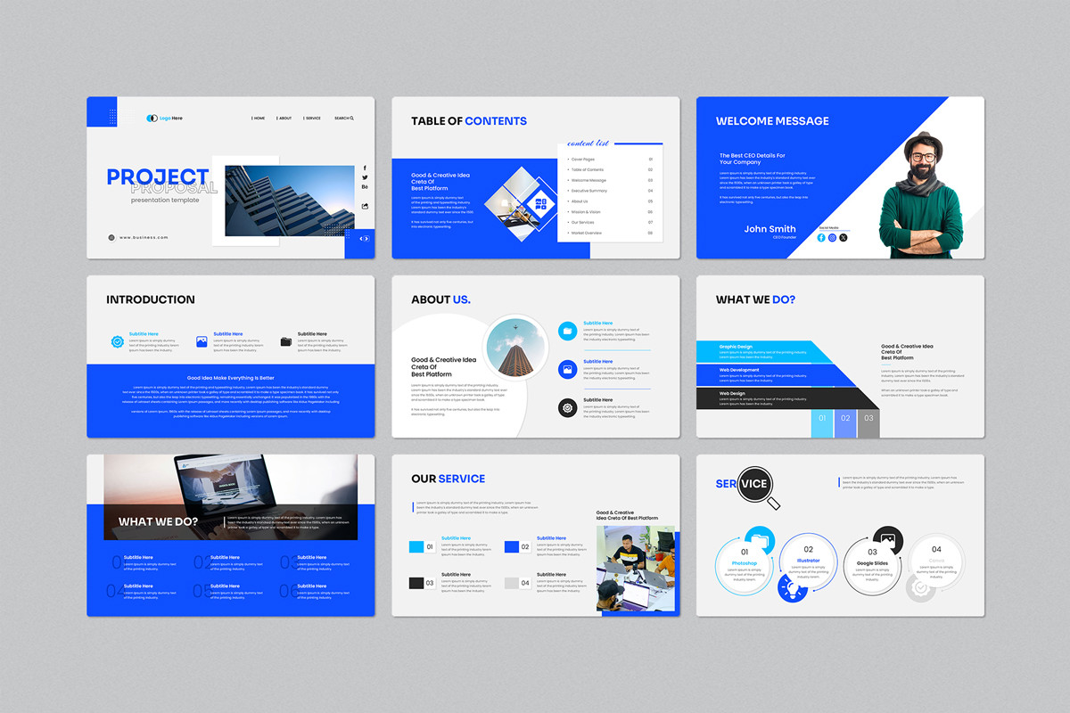 Project Proposal Presentation Template | Nulivo Market