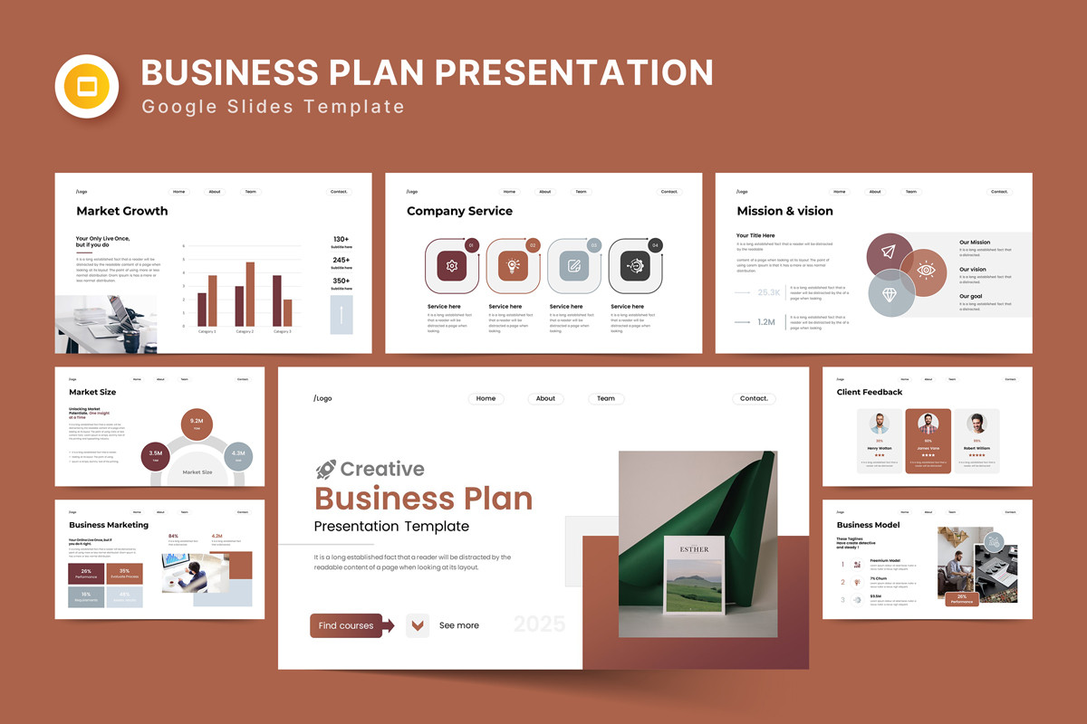 Business Plan Google Slides Template | Nulivo Market